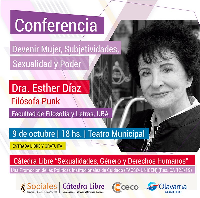 Esther Díaz, la filósofa punk, dará una conferencia en Olavarría ...