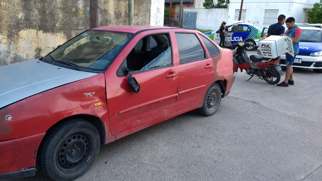 Un Motomandados Herido Tras Chocar Con Un Auto Canal Verte 1392