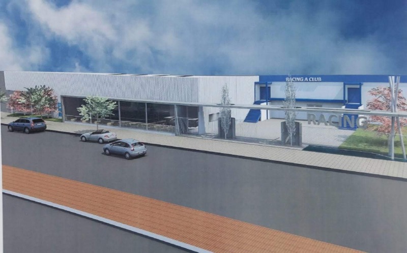 Comenzó la obra de la pileta en el club Racing :: Canal Verte